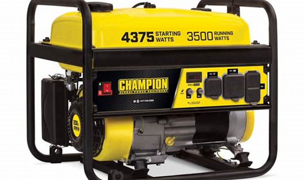 Champion Generator Muffler: Quiet Power Solution