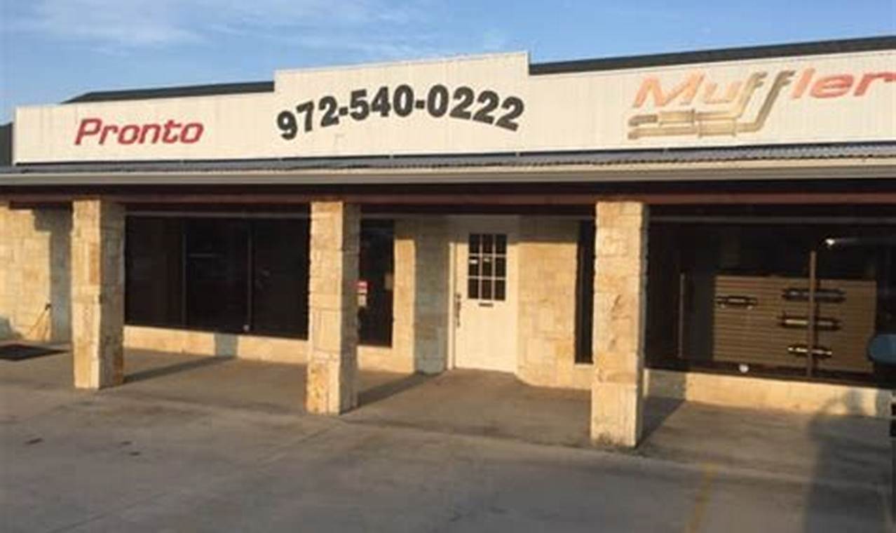 Muffler Masters: Pronto Muffler McKinney Experts