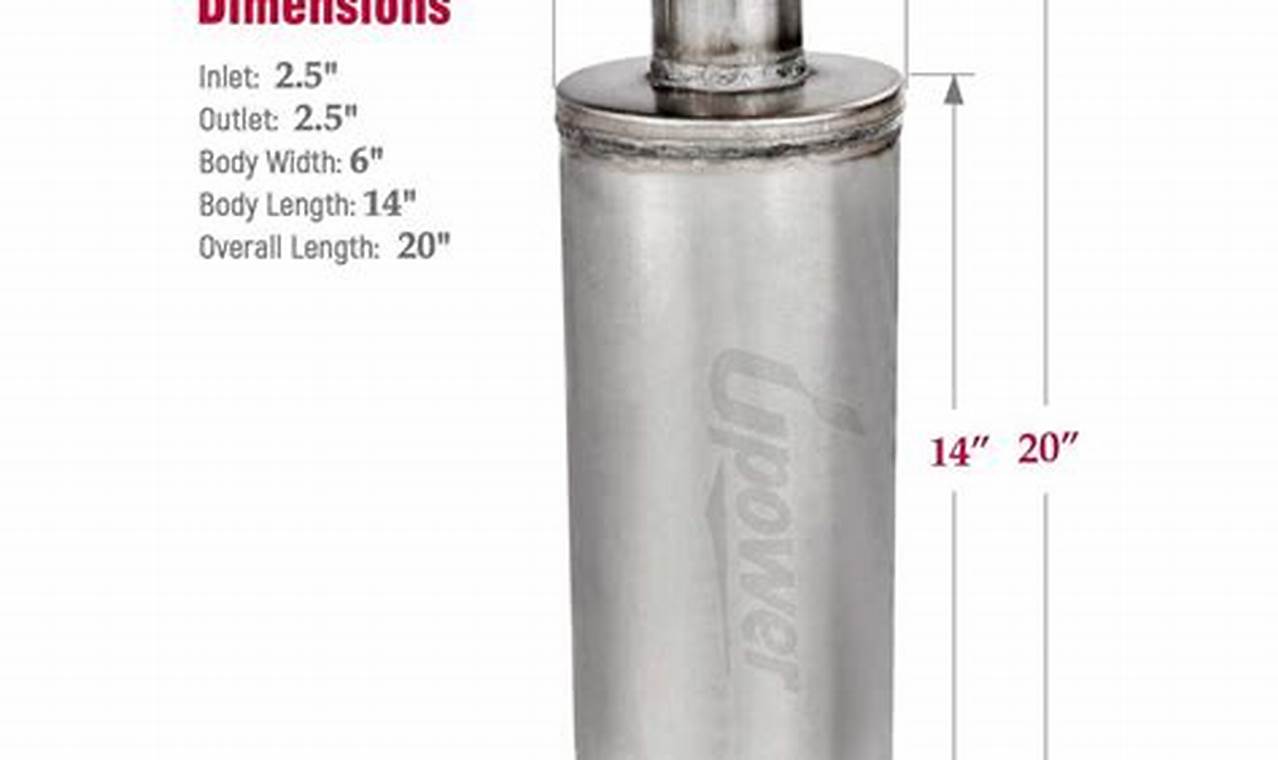 Quiet Power: 6 Inch Inlet Muffler - Performance Boost!