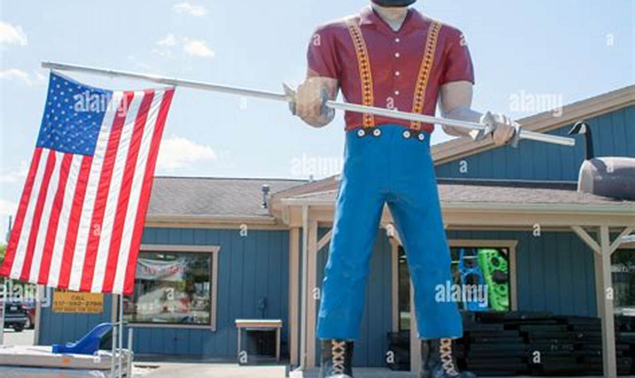 Visit: Muffler Man in Owosso, MI - Roadside Icon