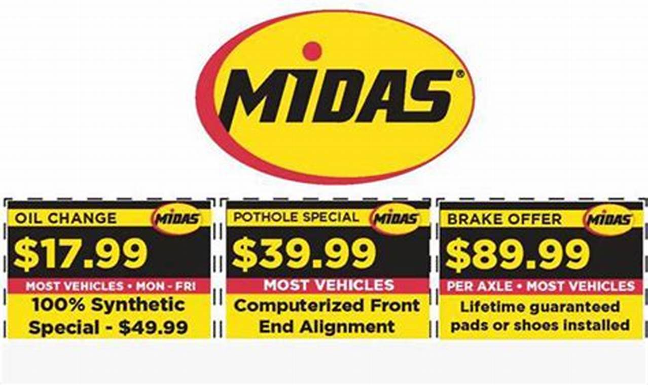 Find Midas Muffler Oil Change Coupons Deals Now!