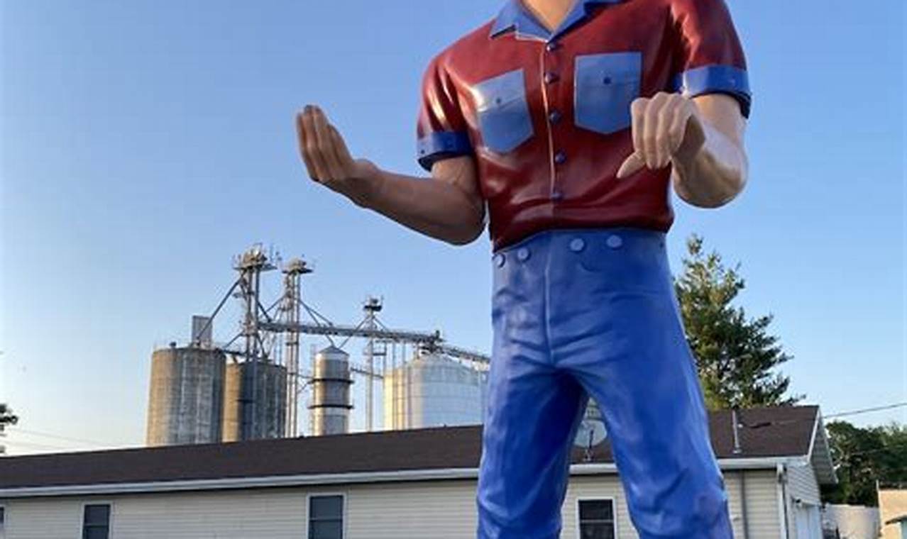 Hudsonville's Muffler Man: Roadside Legend in MI!